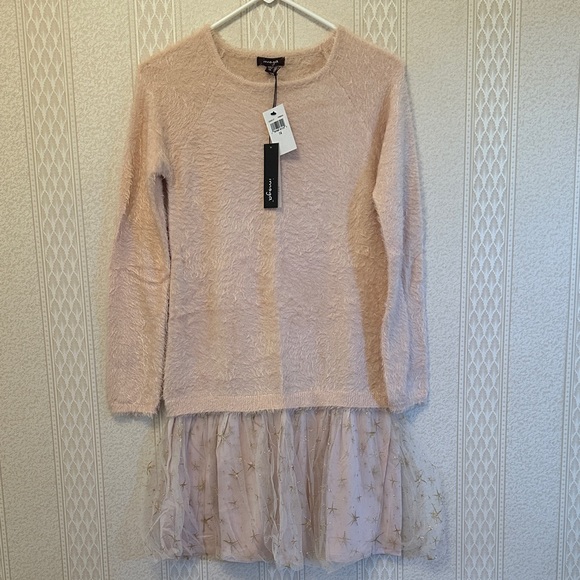 Imoga | Dresses | Imoga Pink And Gold Star Dress | Poshmark